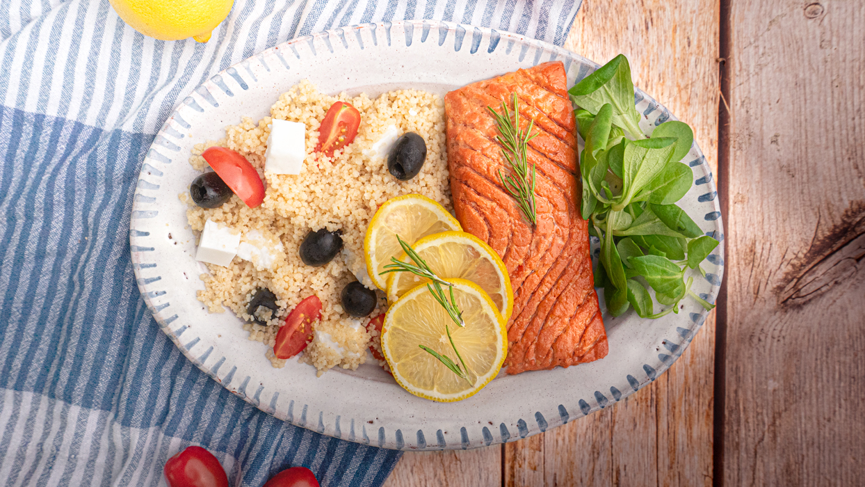 Mediterraner Couscous mit THE FILET - Revo Foods